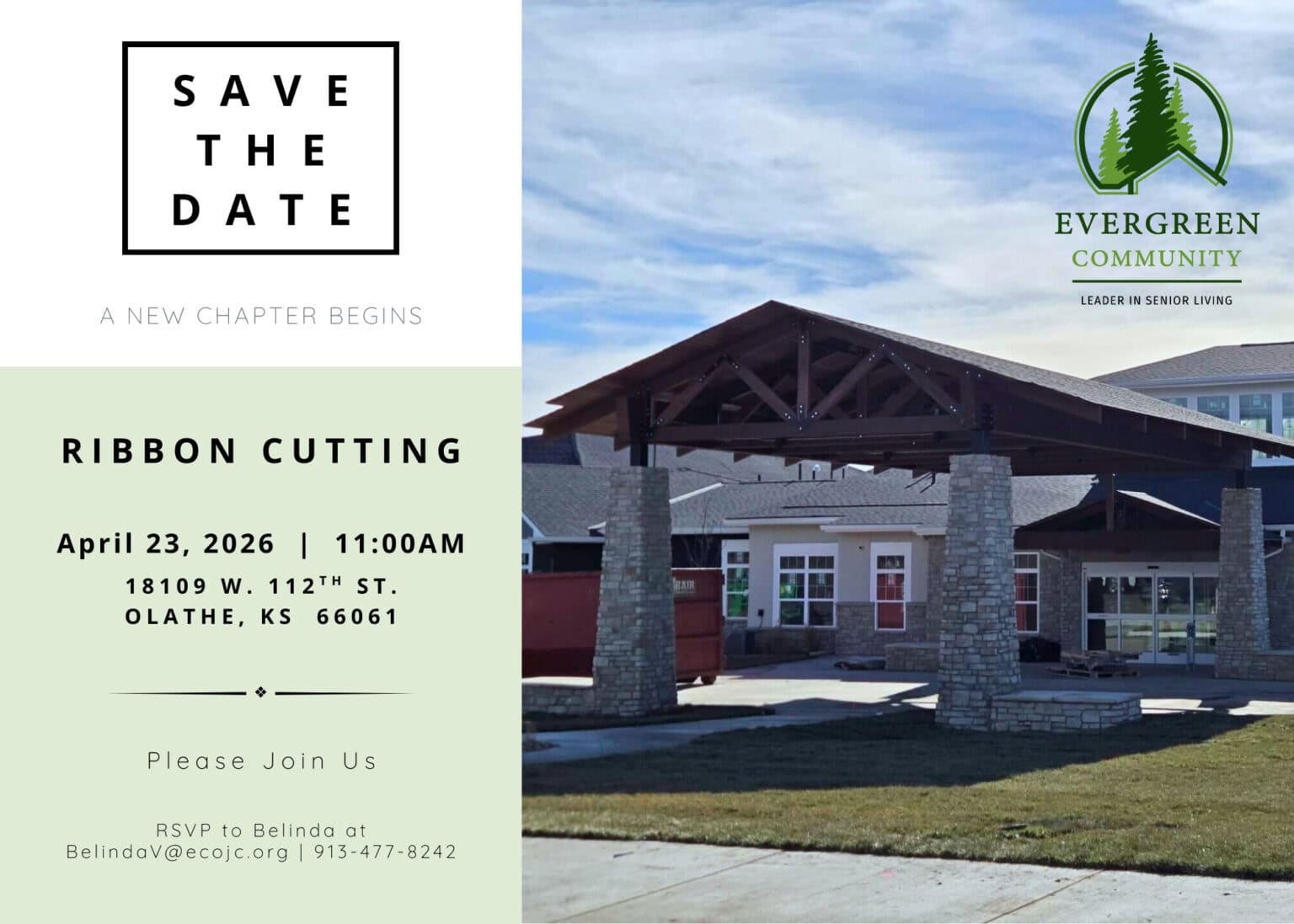 Ribbon Cutting Celebration for Evergreen Community’s New Campus ...